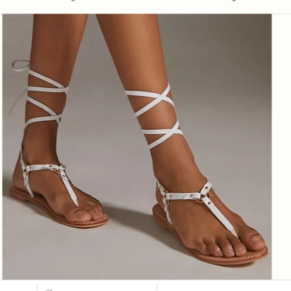 Pilcro | Shoes | Nwt Pilcro White Harness Tie Up Sandals | Poshmark